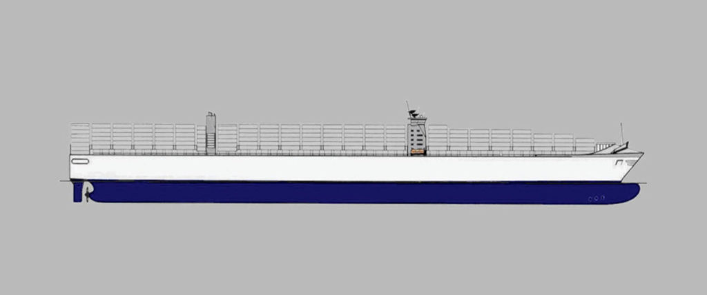 Design of Geared cellular container feeder vessel ECX 2300