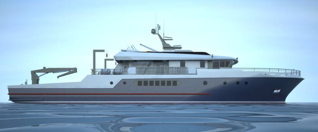 Concept Design for 90 m long Passenger/Cargo Ferry
