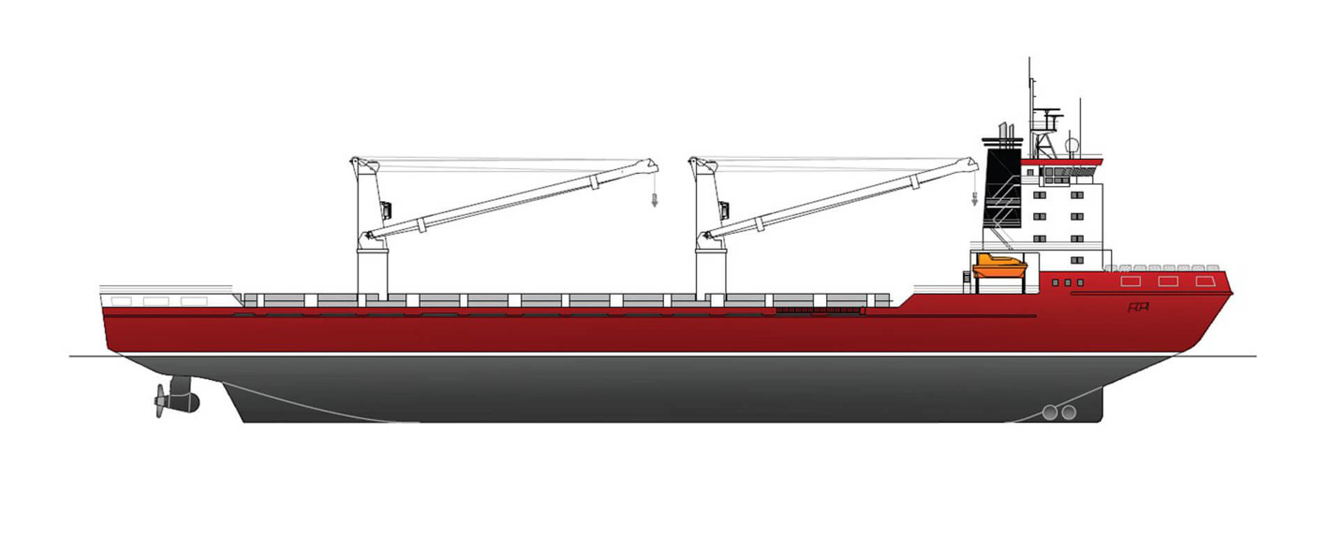 Complete Design of 960 TEU Container Vessel