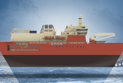 New icebreaker looking ship shape | KNUD E. HANSEN